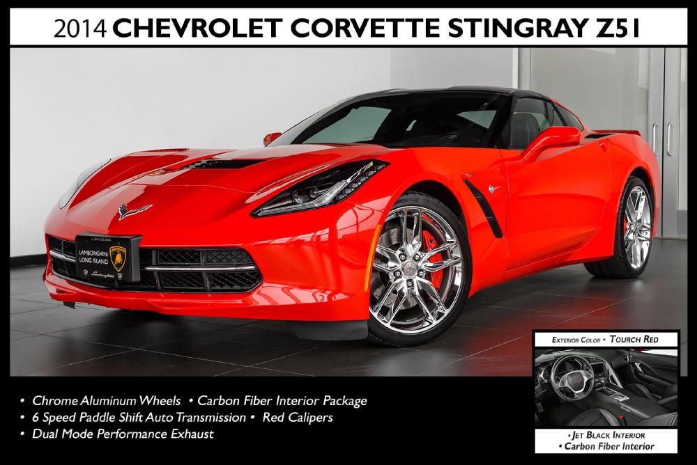 Interior Rojo Del Corvette Stingray 2014
